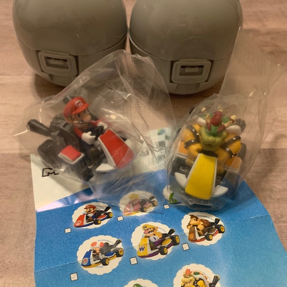 Tomy | Toys | Tomy Mario Kart Pull Back Racers Mario And Bowser | Poshmark
